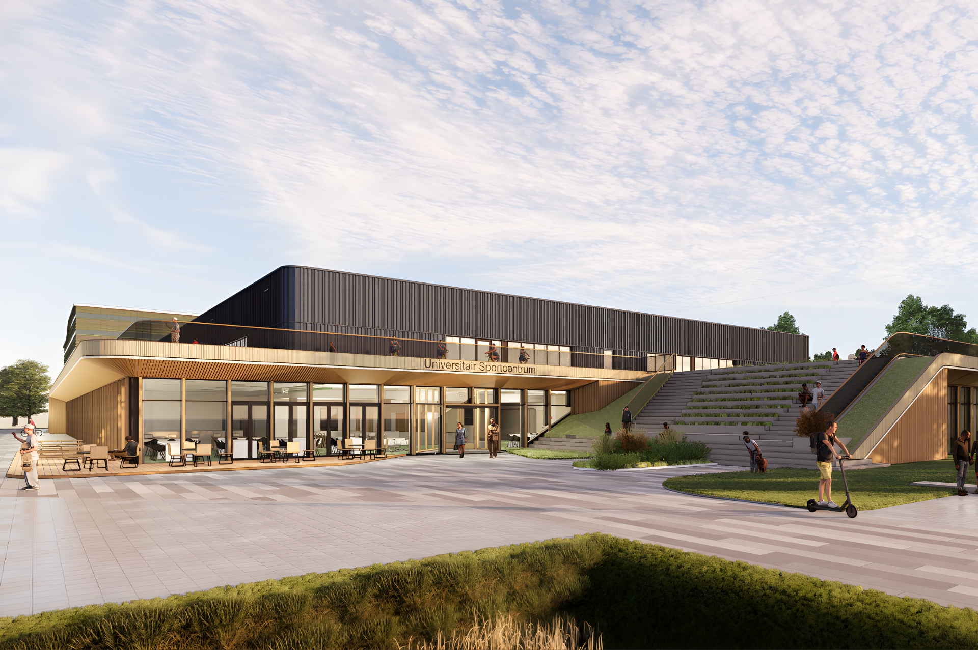 USC Leiden | Duurzame aluminium vliesgevels | Maatwerkinterieur